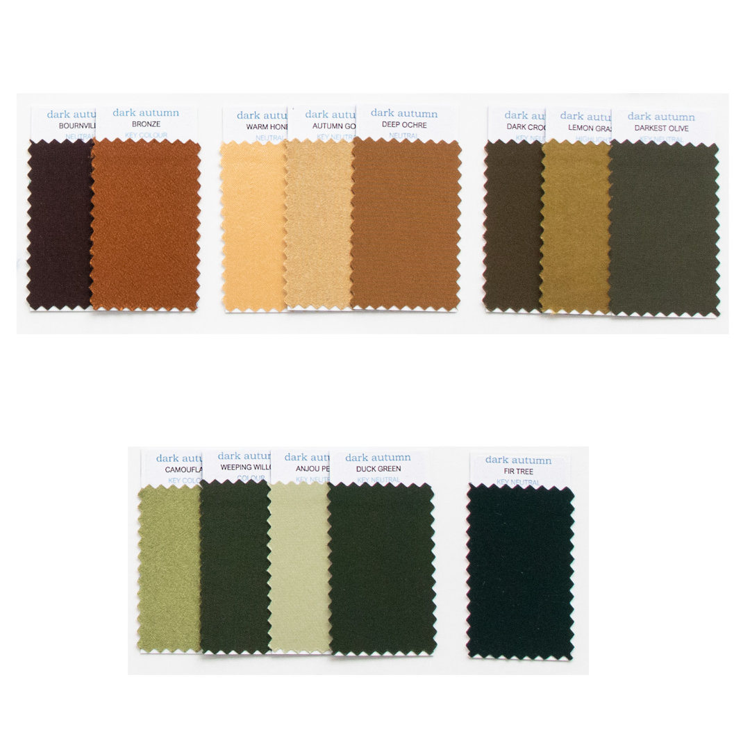 Dark Autumn - the ULTIMATE COLLECTION of Fifty Fabric Swatches - Etsy