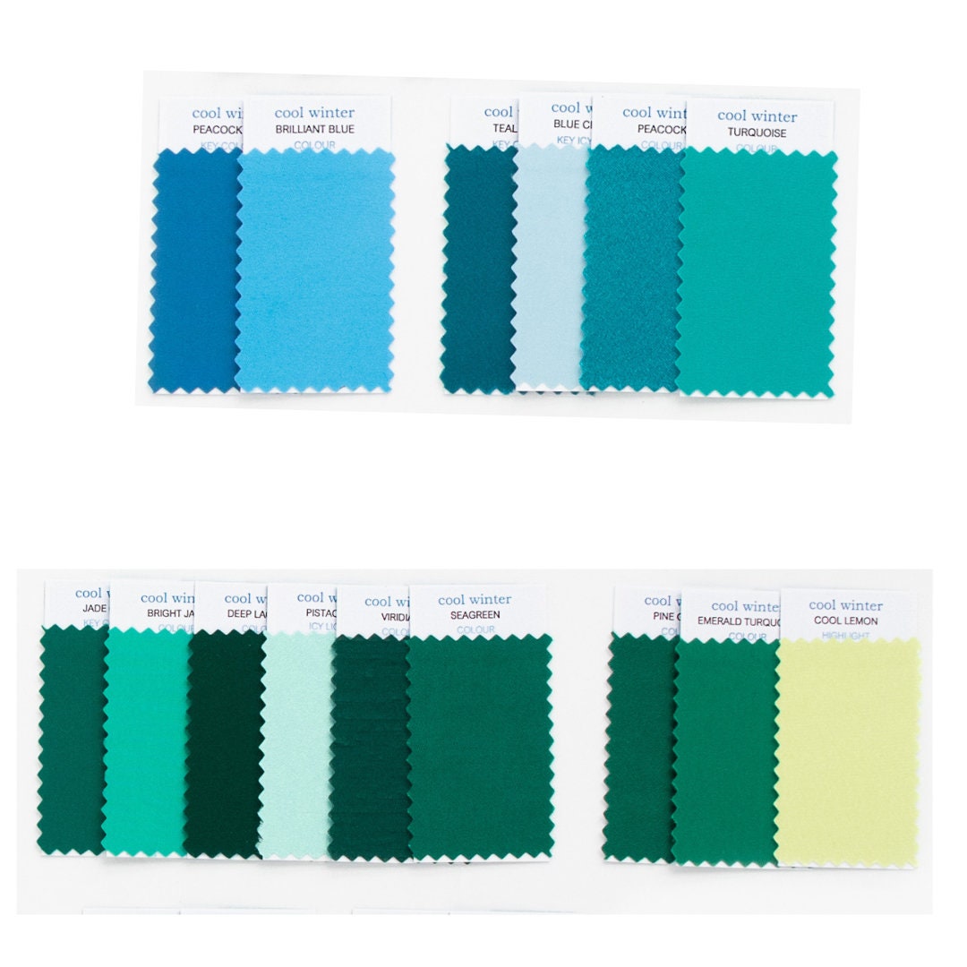 Cool Winter - the ULTIMATE COLLECTION of Fifty Fabric Swatches - Etsy