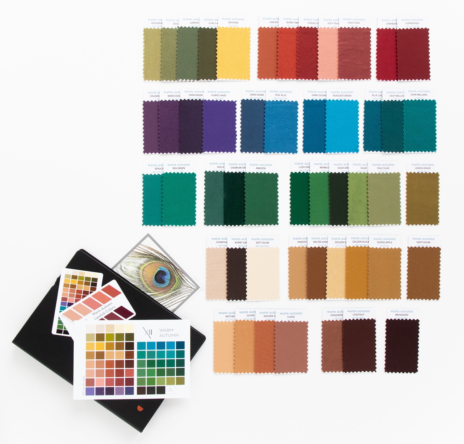 Warm Autumn - the ULTIMATE COLLECTION of Fifty Fabric Swatches - Etsy