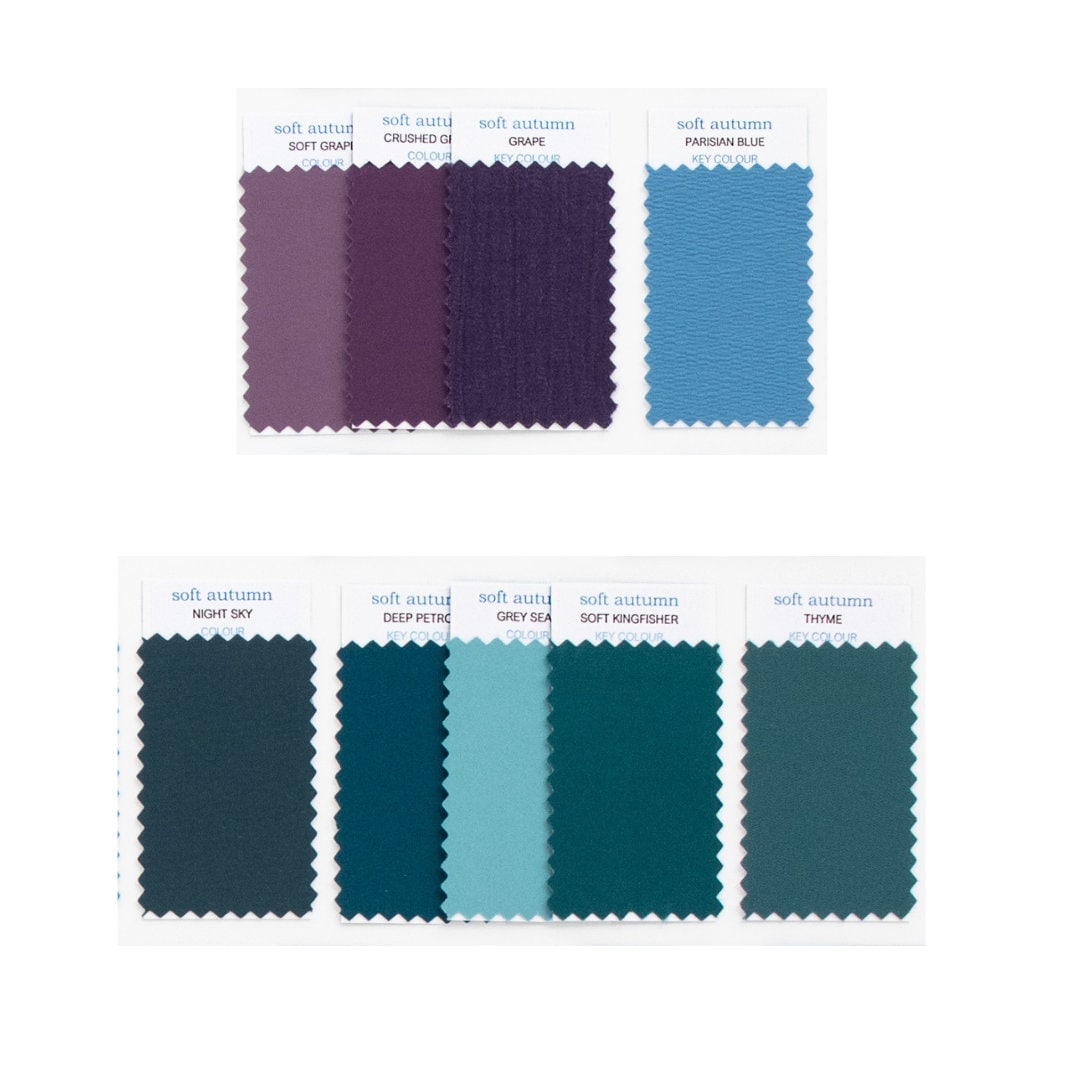 Soft Autumn - the ULTIMATE COLLECTION of Fifty Fabric Swatches - Etsy