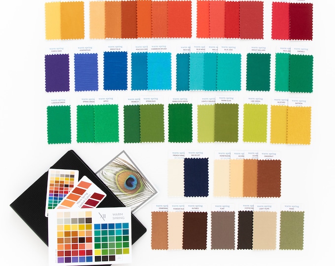 Warm Spring the ULTIMATE COLLECTION of Fifty Fabric Swatches - Etsy