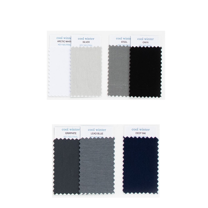 Cool Winter - the ULTIMATE COLLECTION of Fifty Fabric Swatches - Etsy