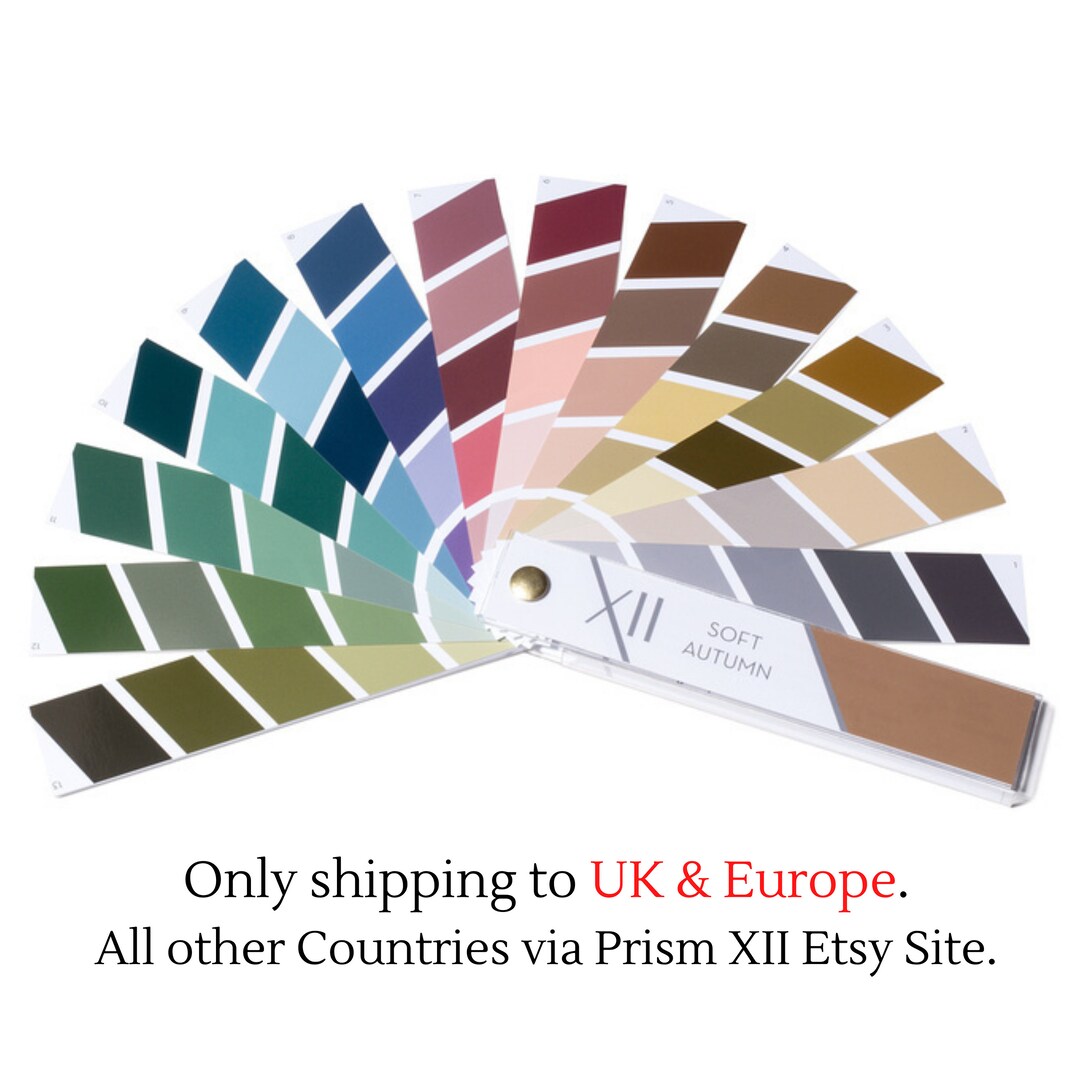 Soft Autumn Colour Palette Fan - Etsy