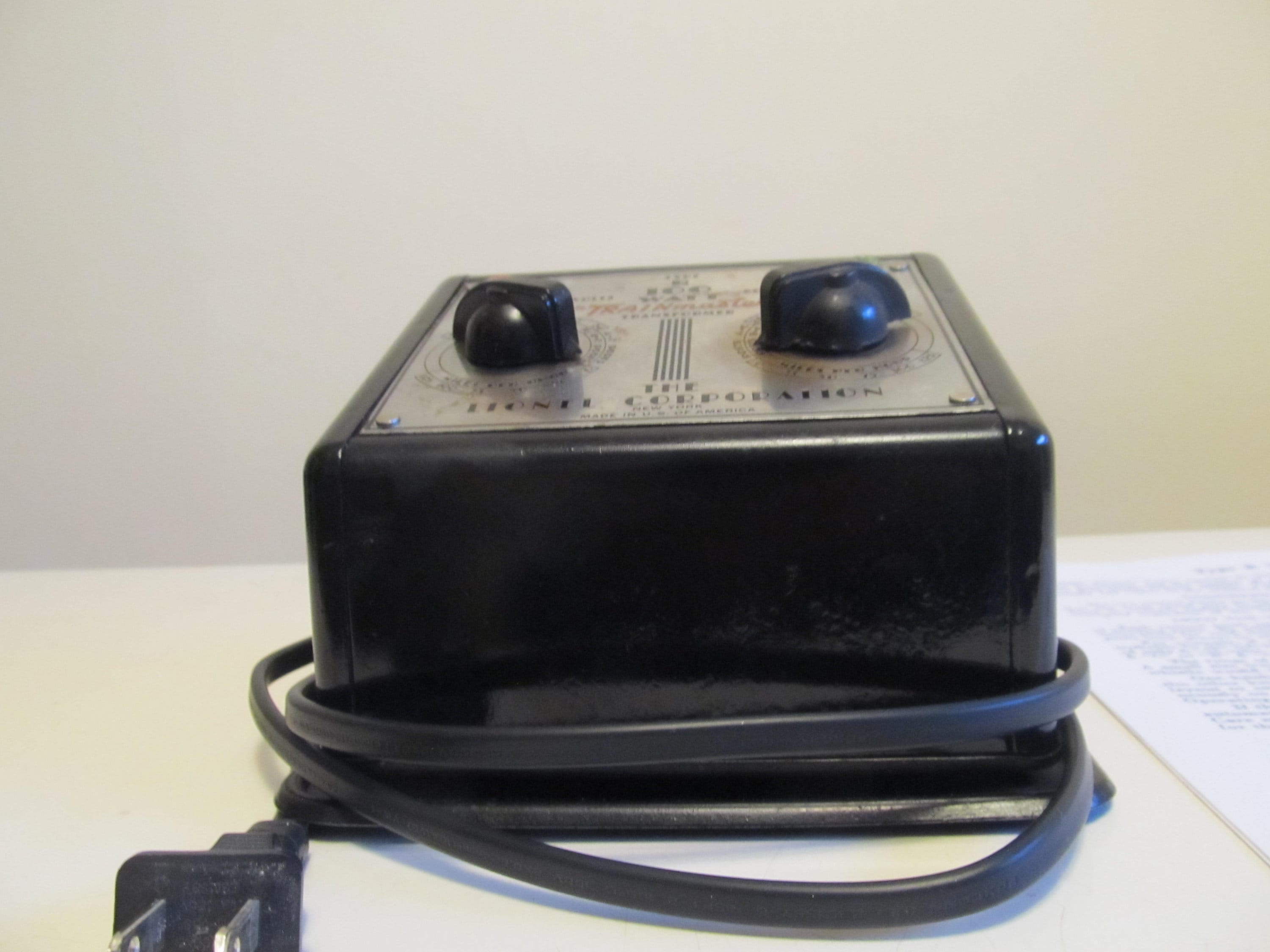 Lionel Type R Transformer and Instruction Sheet - Etsy