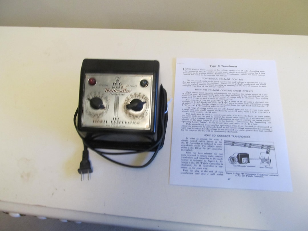 Lionel Type R Transformer and Instruction Sheet - Etsy