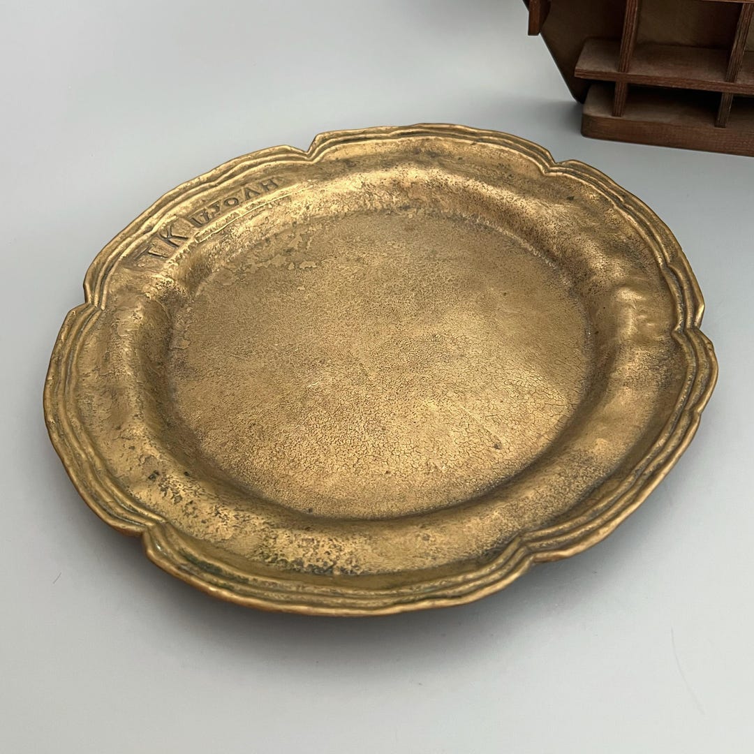 Solid Brass Witch Altar Tray 10.2“ - Altar Offering Plate - Vintage ...