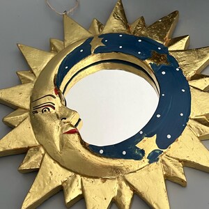 Celestial Mirror 10” - Celestial Sun Moon Star Wall Mirror Vintage ...