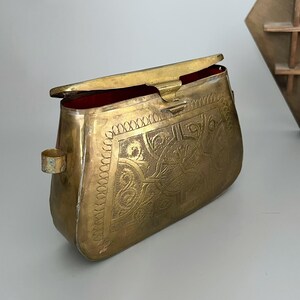 Ornate Brass Purse - Medieval Belt Pouch - Small Decorative Metal Bag ...