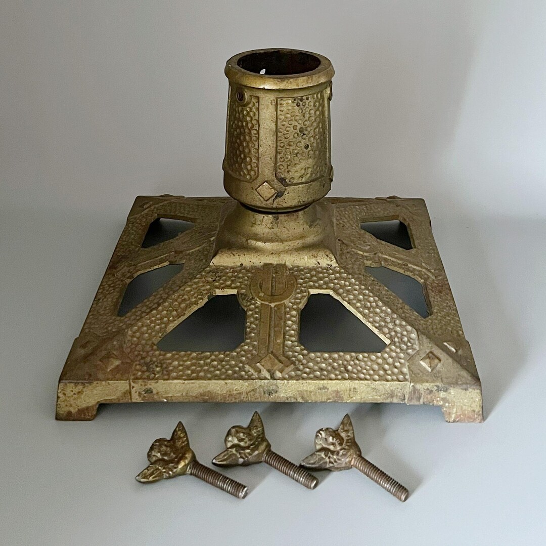 Antique Christmas Tree Stand Art Deco Cast Iron Christmas Tree Holder ...