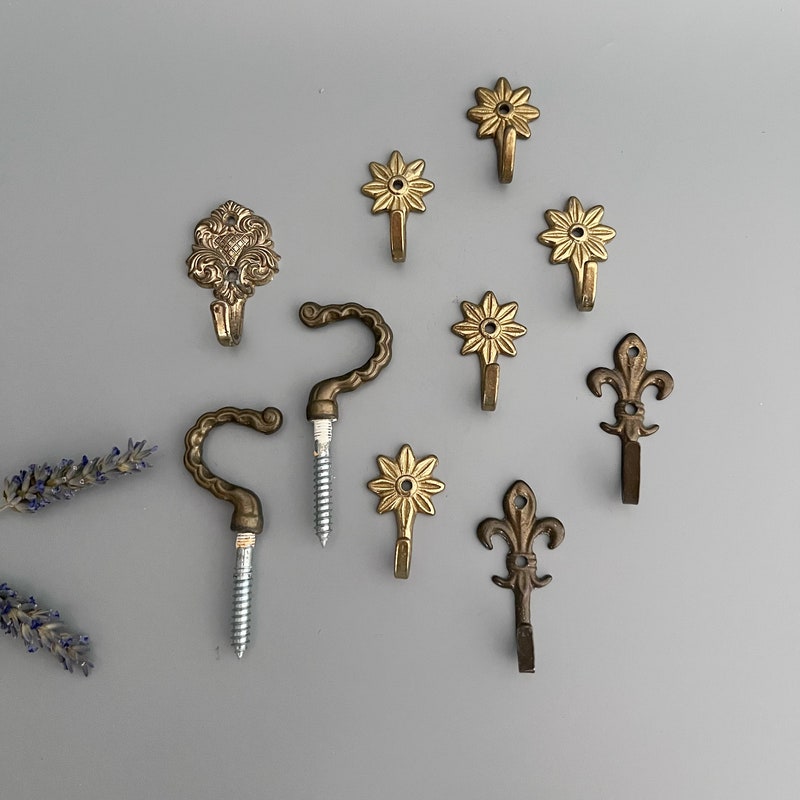 Antique Gold Hooks - Etsy