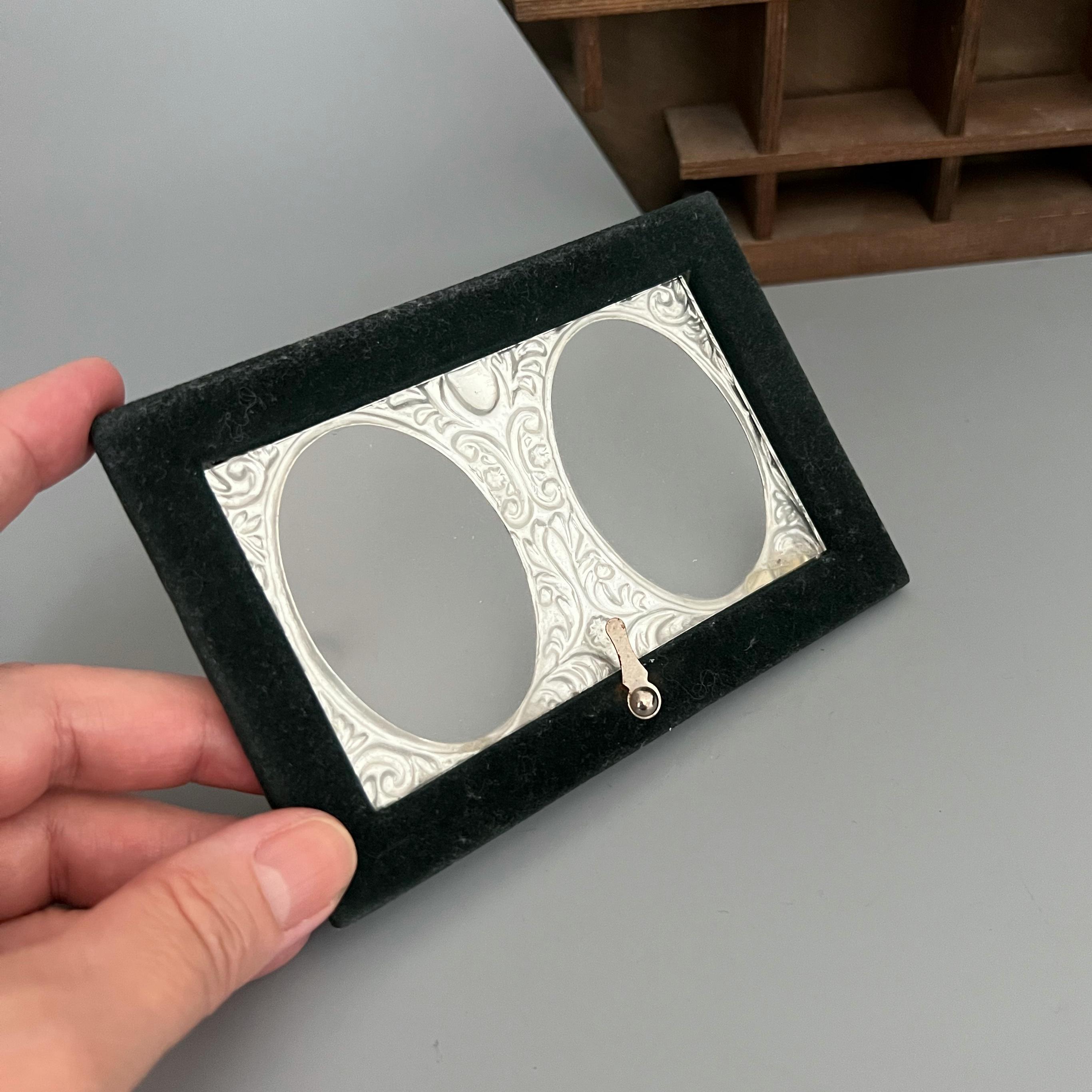 Sterling Silver Double Photo Frame - Vintage Repousse Ornate Victorian ...