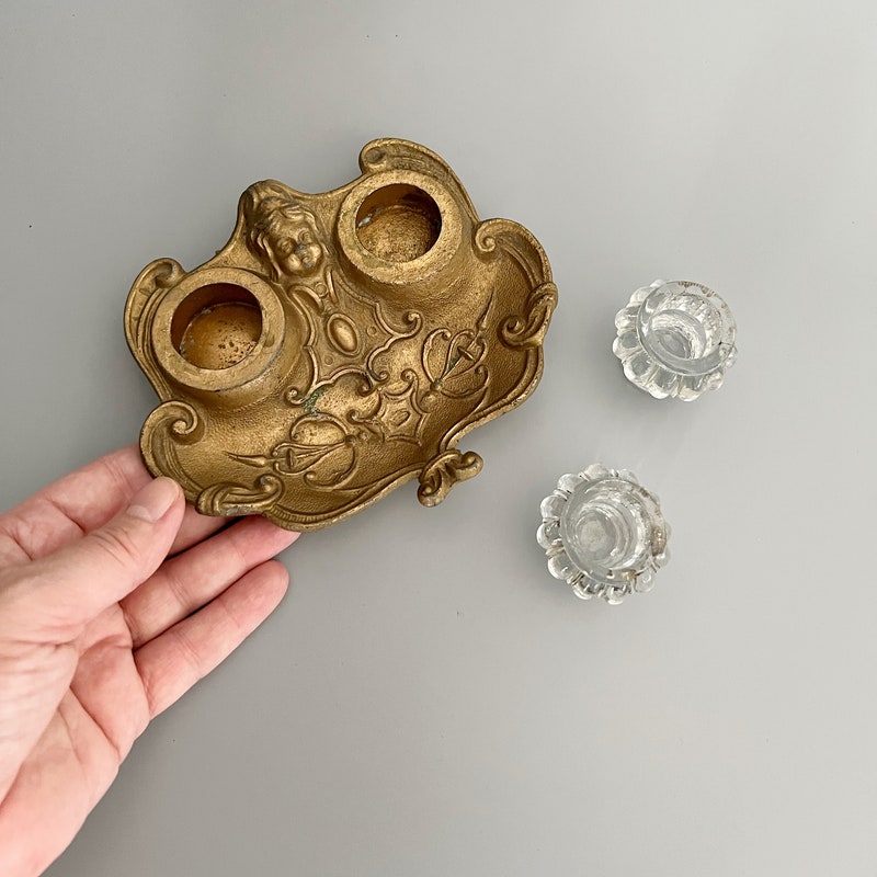 Double Inkwell - Etsy