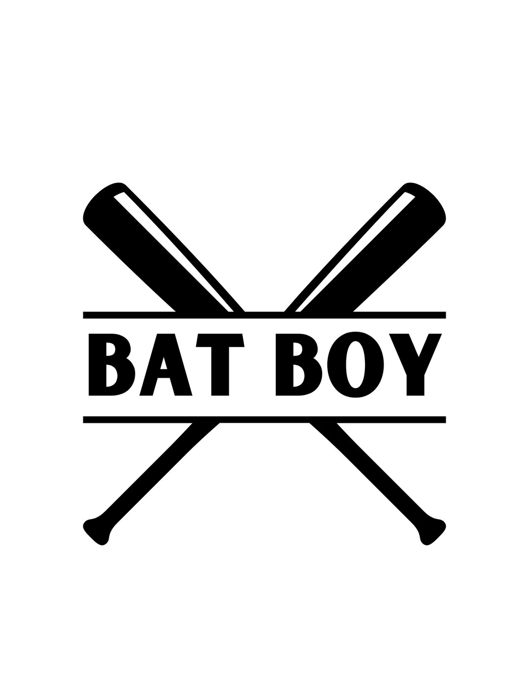 Bat Boy Baseball Digital File - Etsy