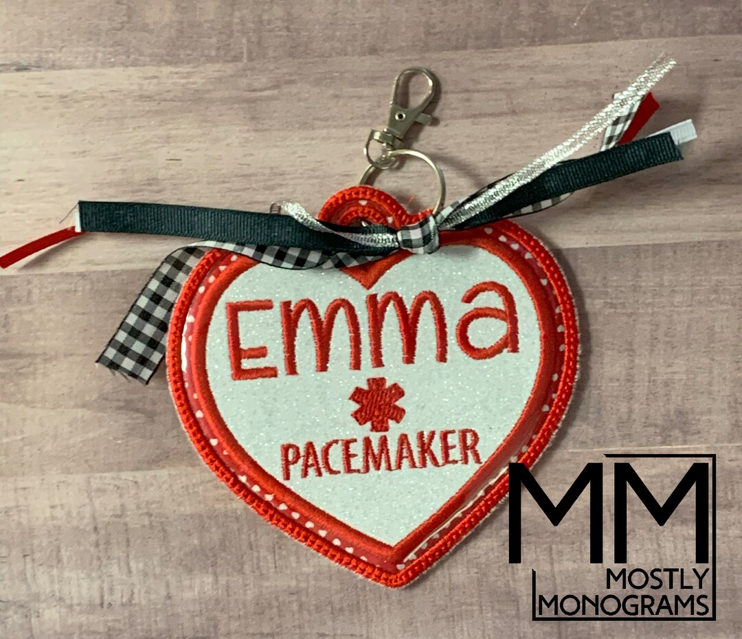 Heart Pacemaker / Medical Alert / Bag Tag / Backpack Tag / Keychain ...