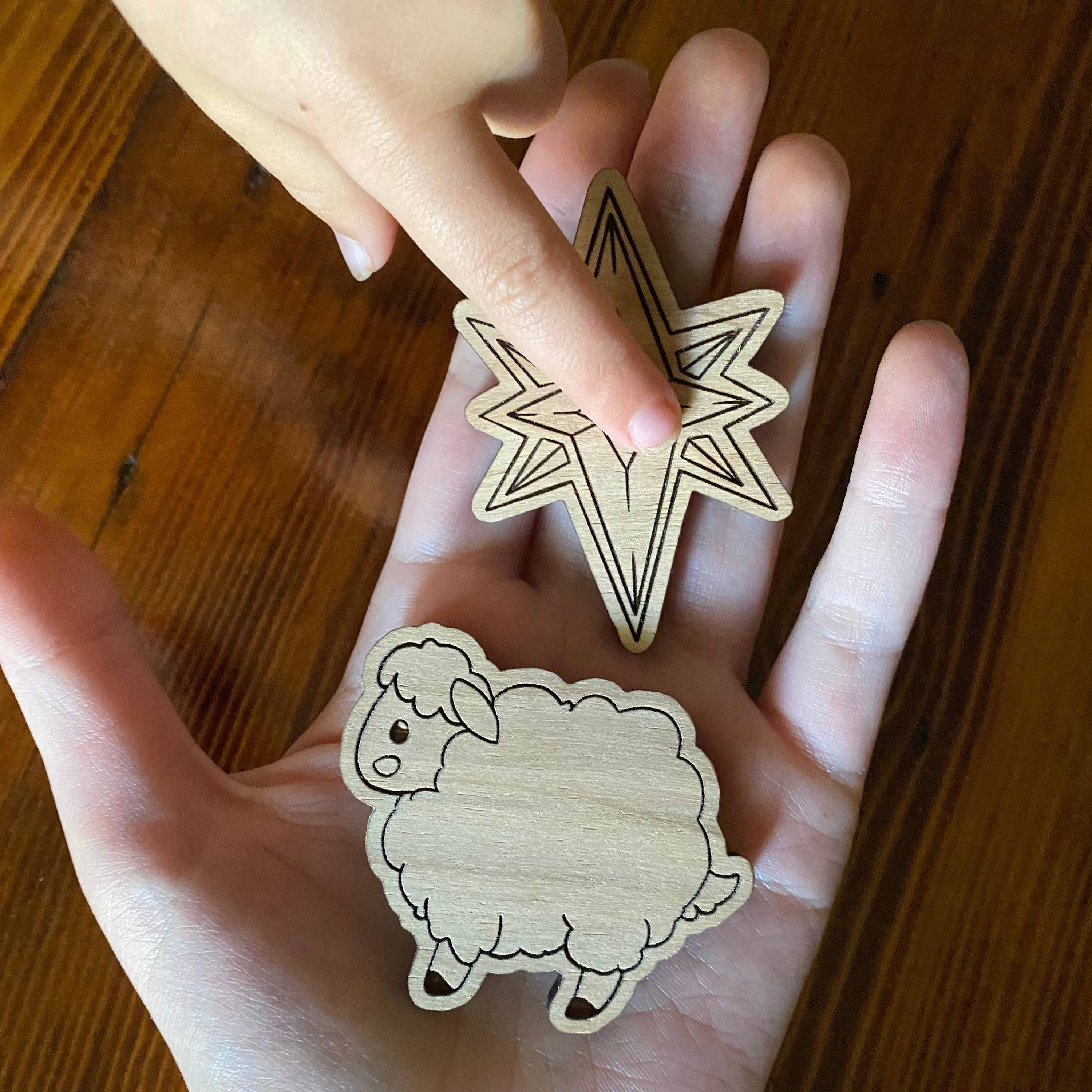 Wooden Play Nativity Set | 16-piece Nativity - Etsy