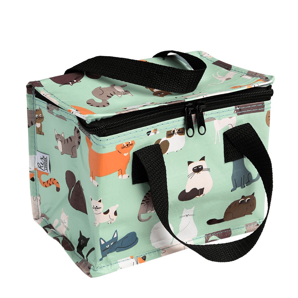 Personalised Cat Insulated Lunch Bag School Nursery - Etsy UK