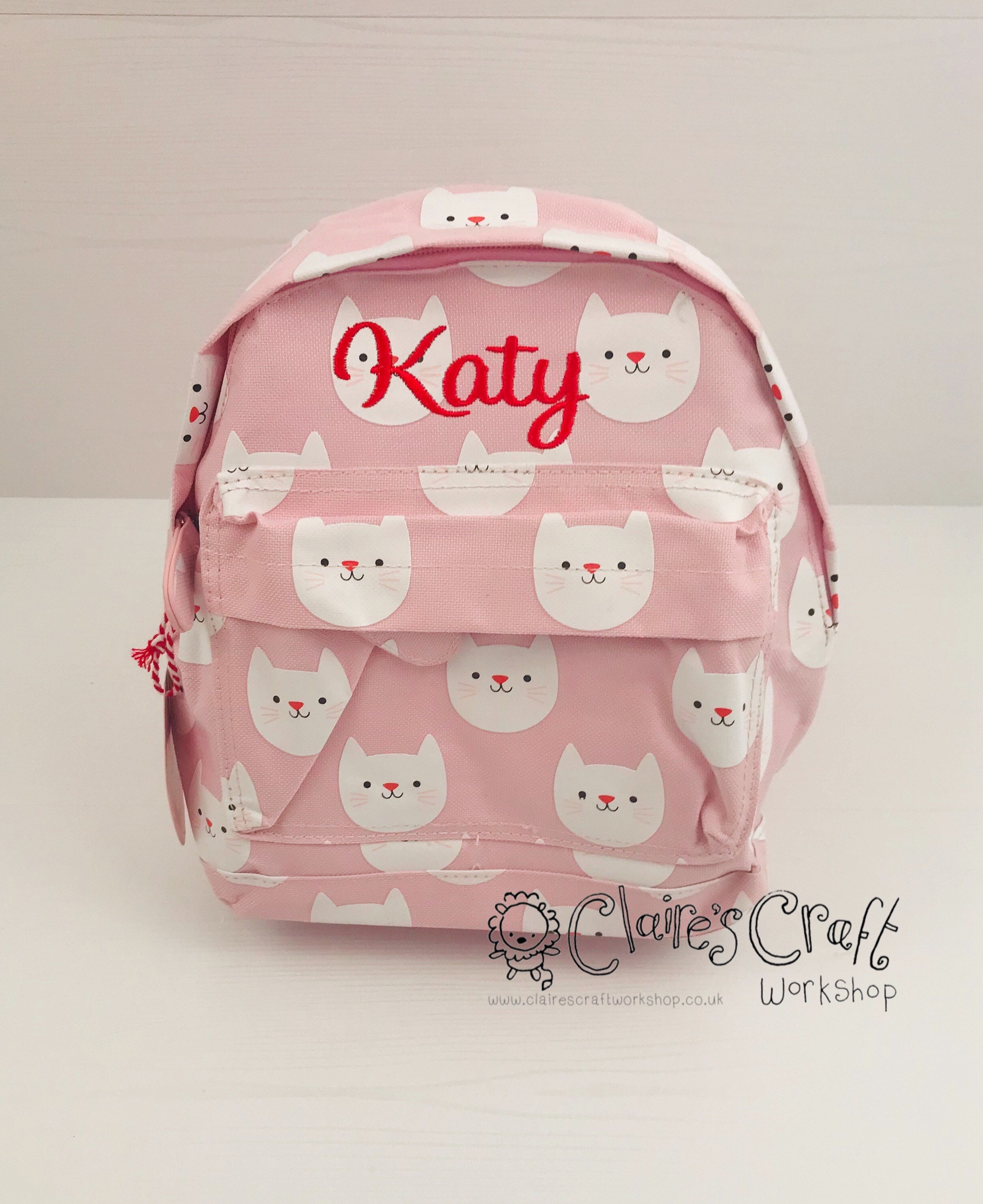 Personalised Cat Mini Backpack for children School Bag | Etsy