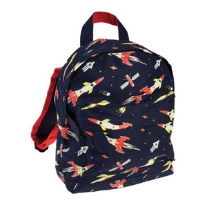 Personalised Space Rocket Mini Backpack for Children, School Bag ...