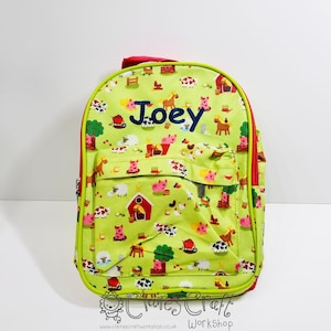 Personalised Mini Farm Backpack for School, Nursery, Kids, Adults ...