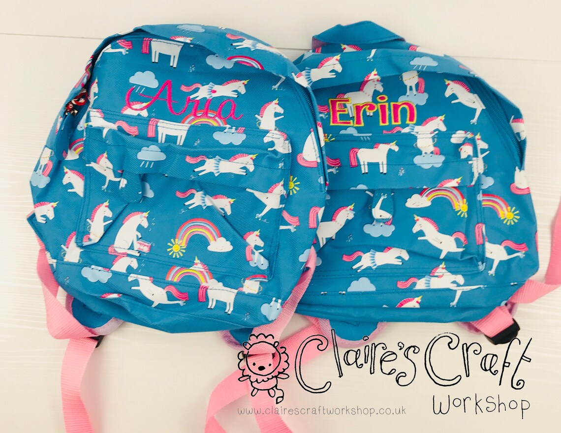 Personalised Unicorn Mini Backpack for Children School Bag | Etsy UK