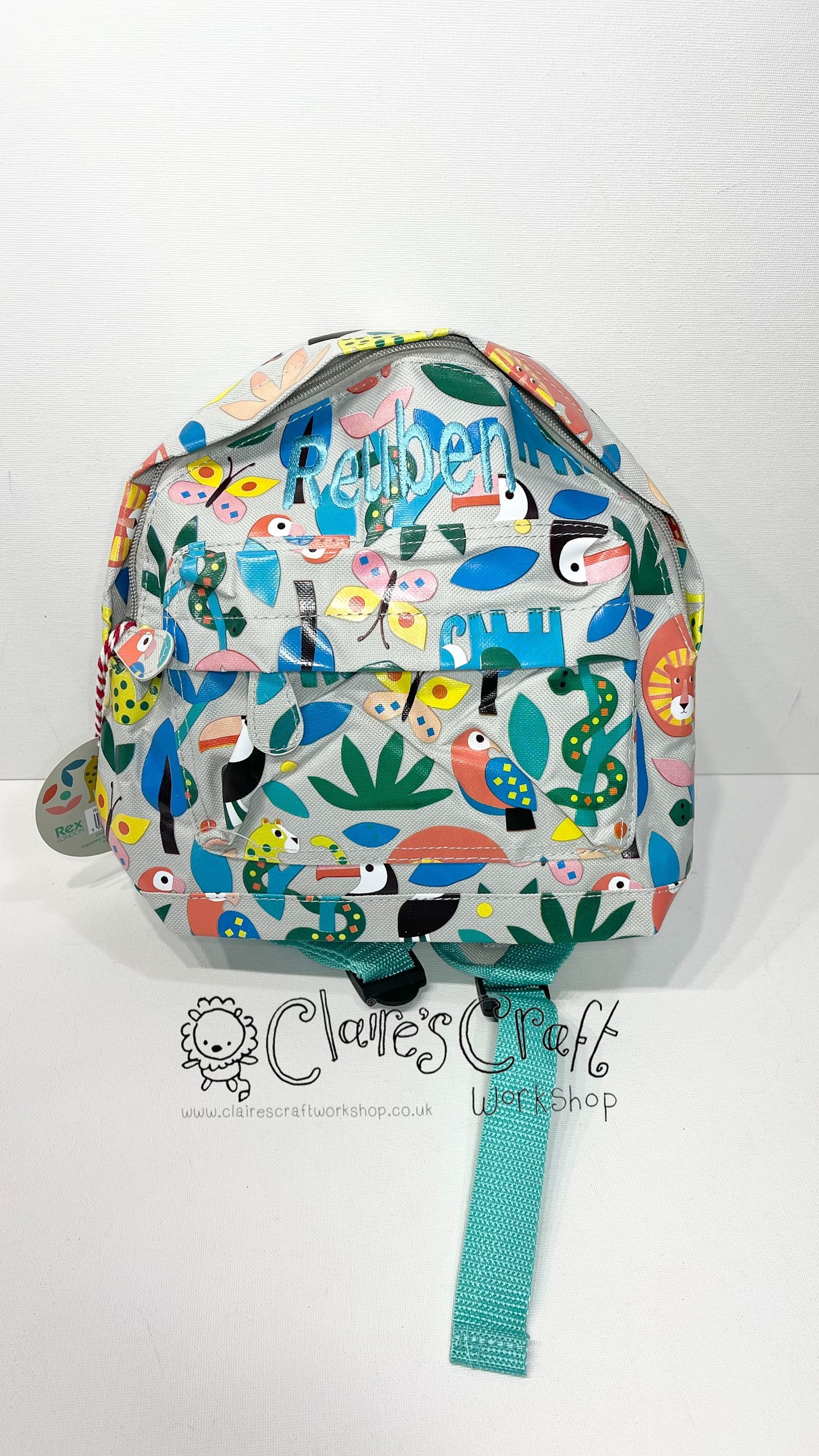 Personalised Jungle Animals & Birds Mini Backpack for - Etsy UK