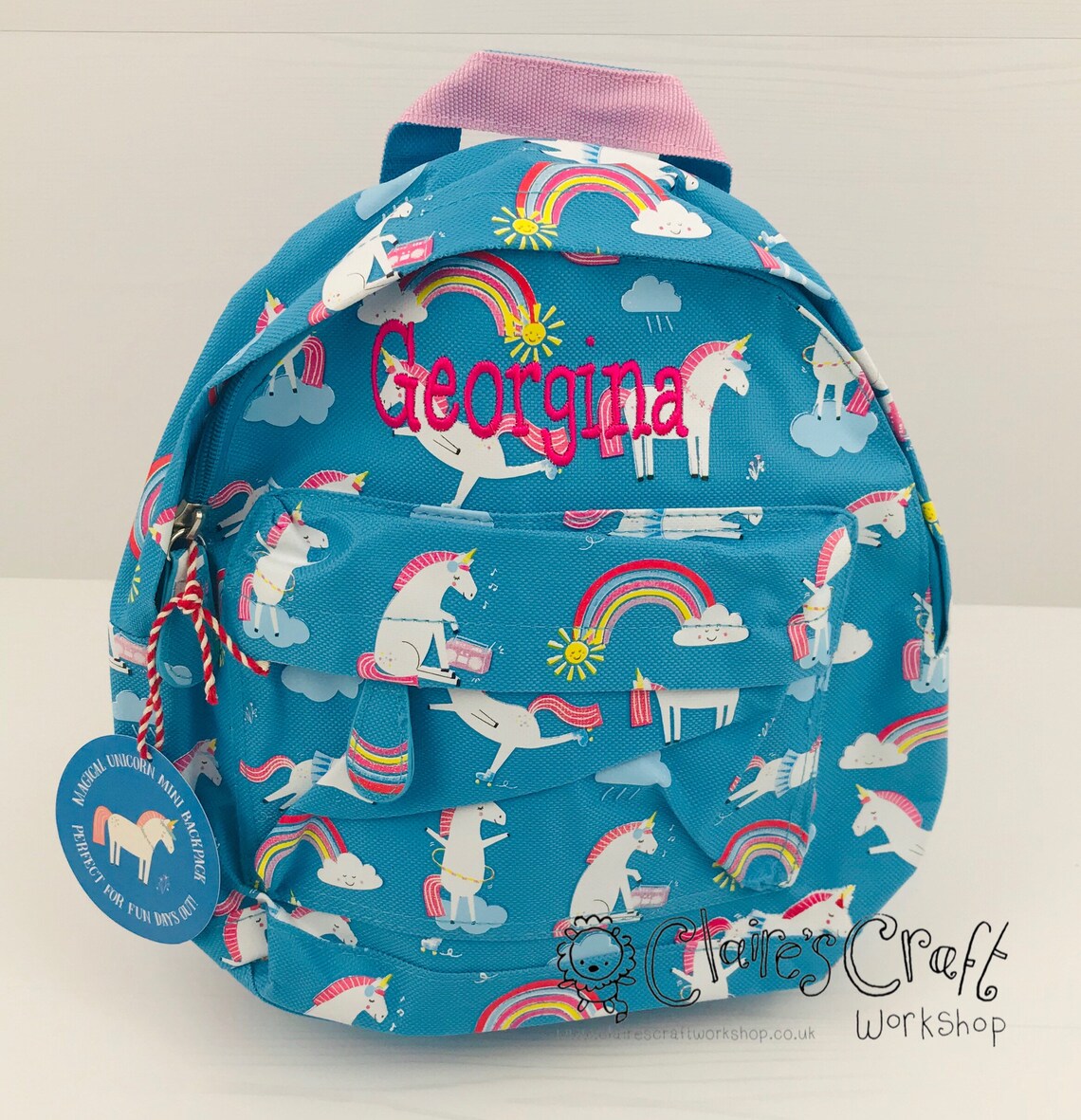 Personalised Unicorn Mini Backpack for Children School Bag | Etsy UK