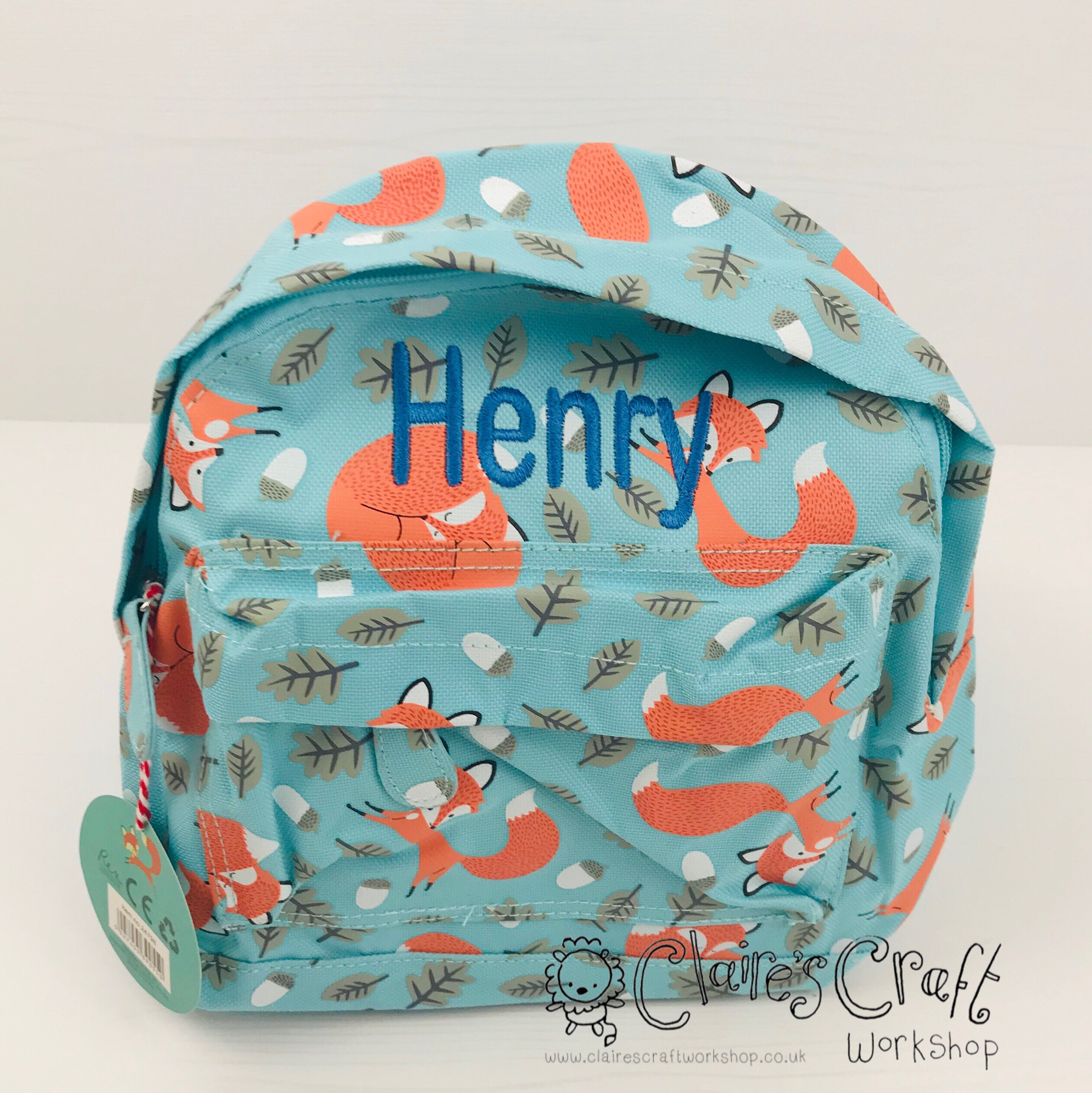 Personalised Fox Mini Backpack for Children School Bag - Etsy UK