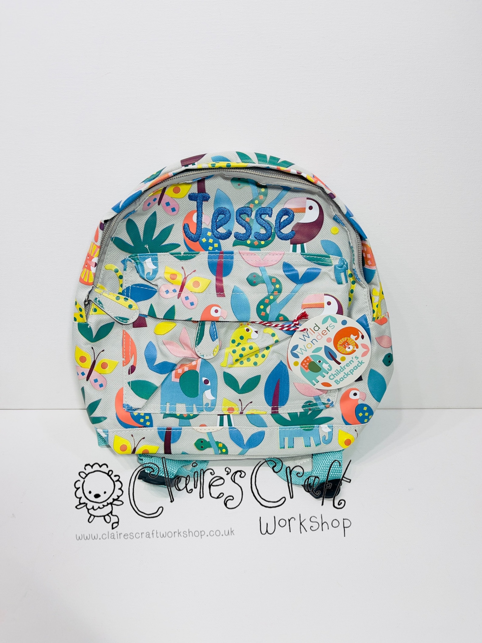 Personalised Jungle Animals & Birds Mini Backpack for - Etsy UK