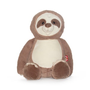 Personalised Embroidered Sloth Teddy From Cubbies With Bespoke Message ...
