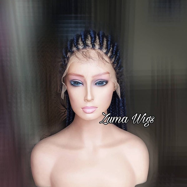 Cornrow Braided Wig - Etsy