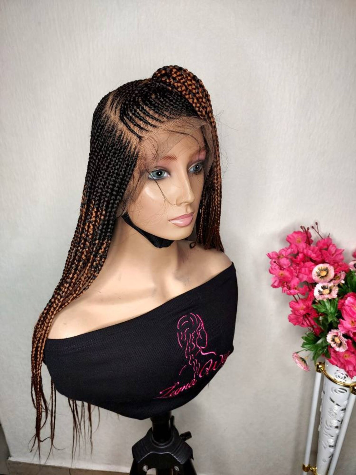 Cornrow Braid Lace Wig Cornrow Braided Wig - Etsy