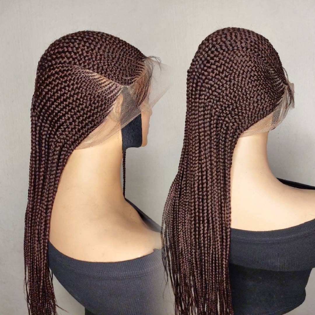 Cornrow Wig Braided Wig Full Lace Cornrow Wig Lemonade Style - Etsy