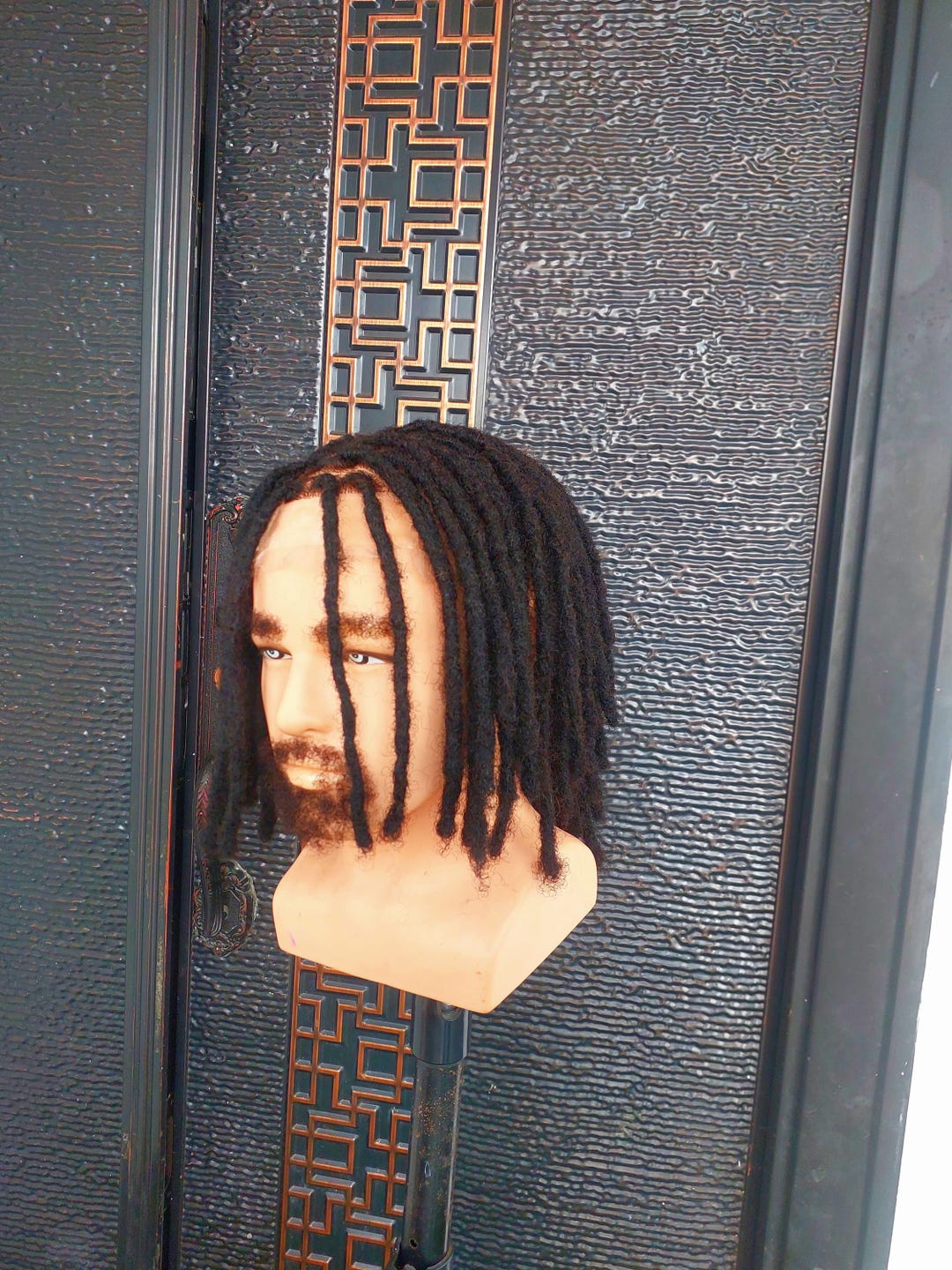 Dreadlock Wig for Men, Toupee Dreadlock Unit, 10 Inches Locs, Made to ...