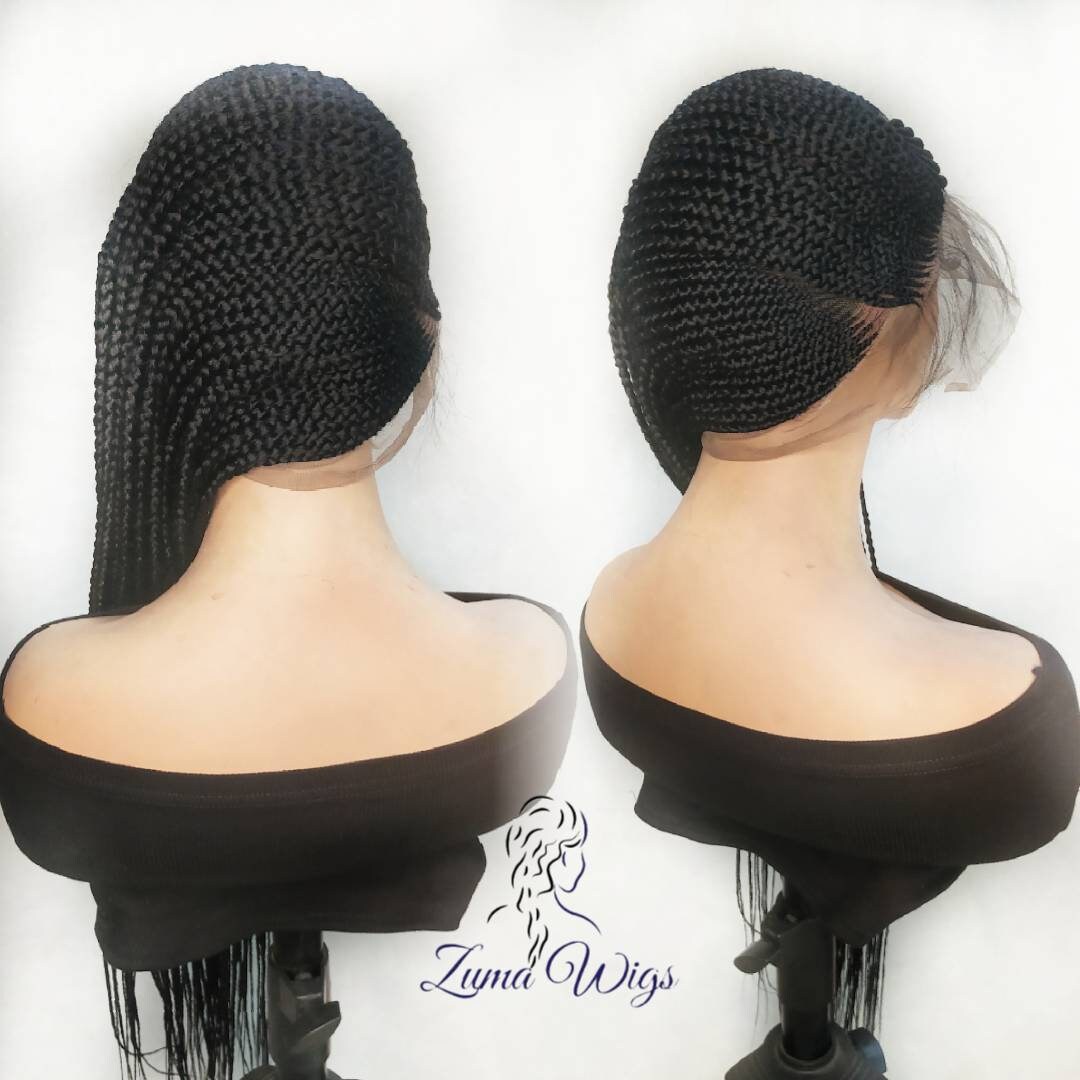 Cornrow Wig Braided Wig Full Lace Cornrow Wig Lemonade Style - Etsy
