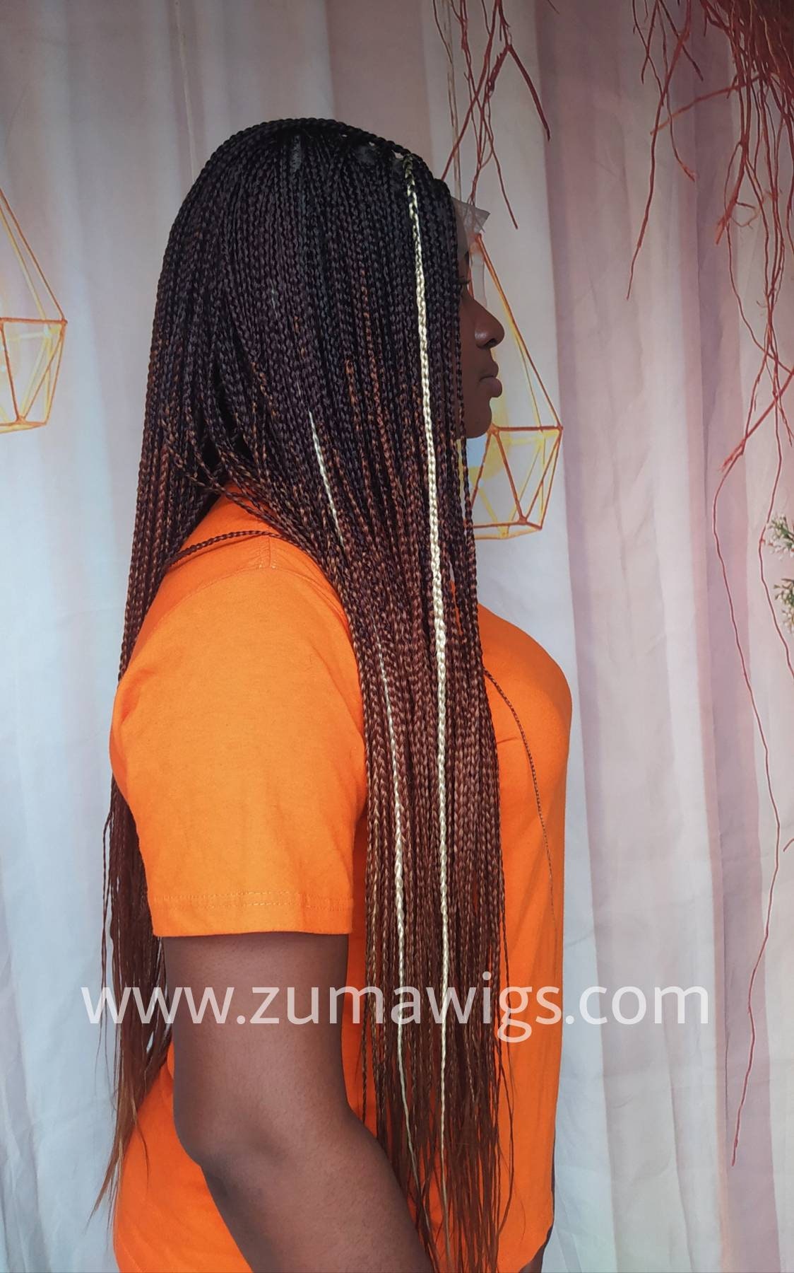 Braided Wig Box Braids Wig Lace Front Box Braid Wig Full Lace - Etsy