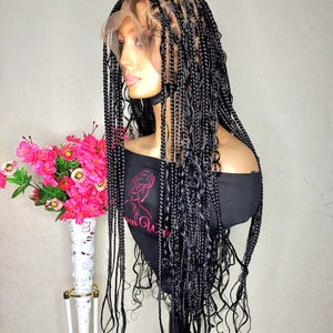 Heart Shape Braids, Full Lace Braid Wig - Etsy