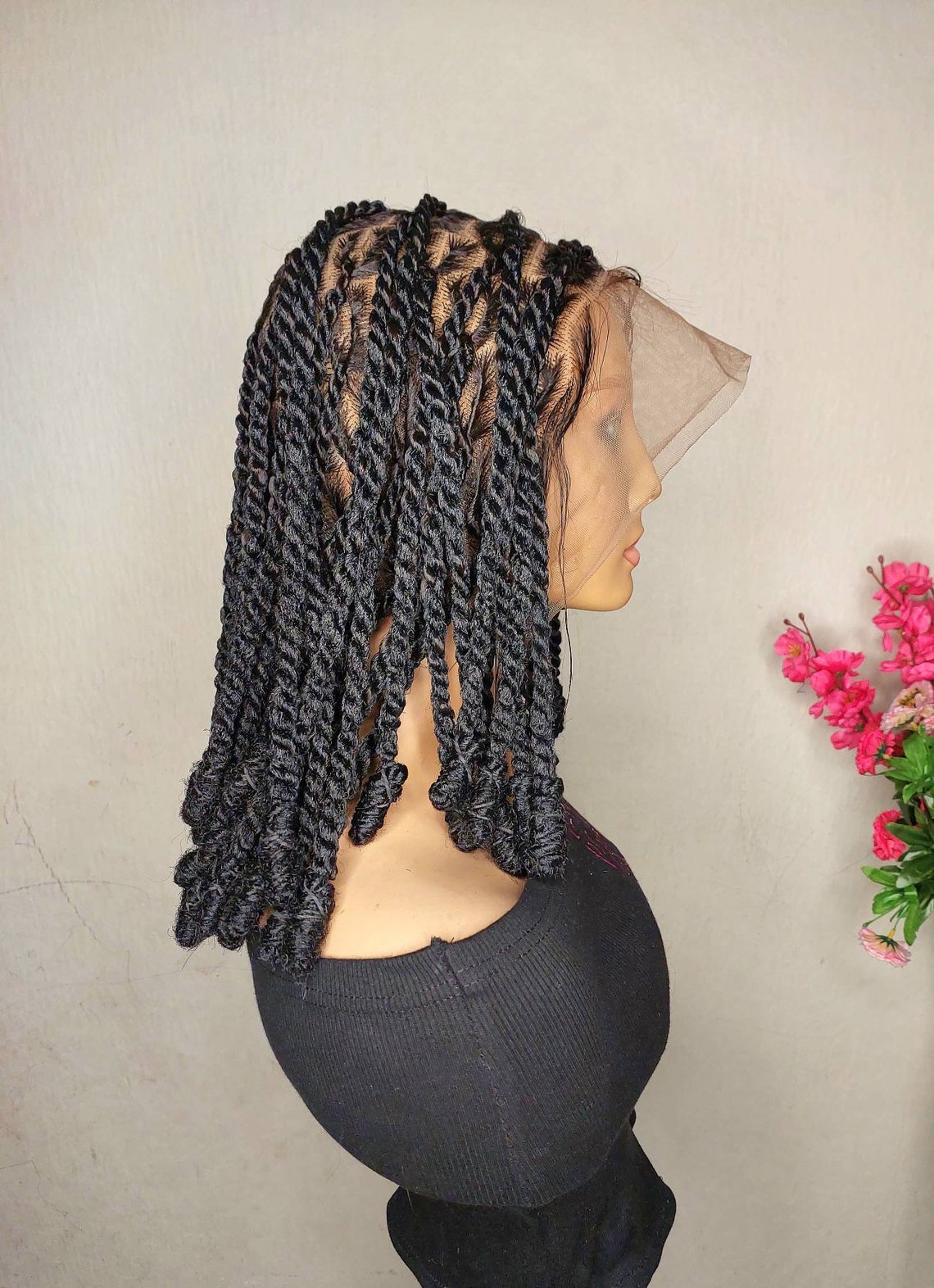 Invisible Locs With Knots 2 Strand Twists Bob Locs Invisible - Etsy