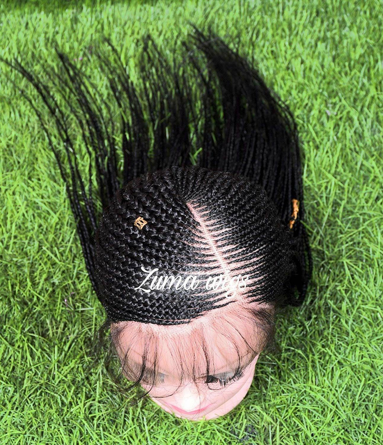 Cornrow Braided Lace Wigs Cornrow Braided Wig Cornrow Wig - Etsy