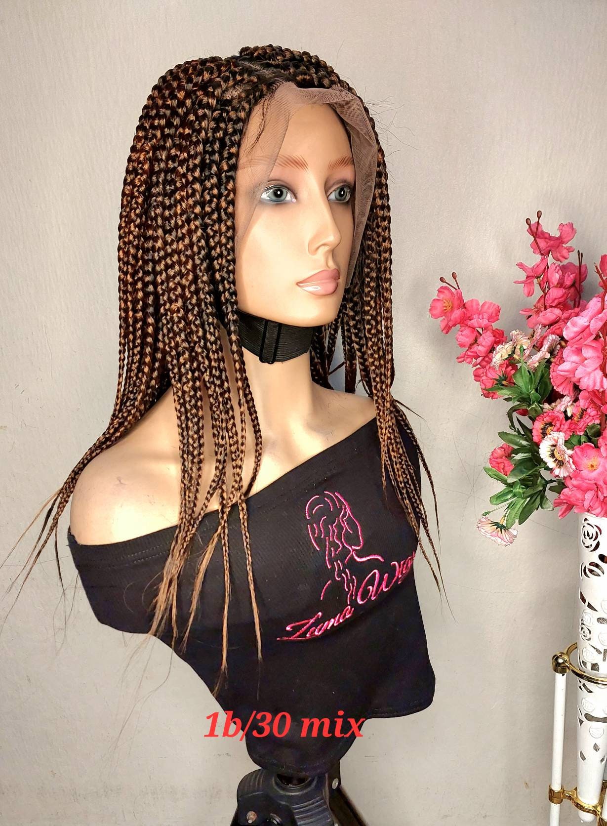Box Braids Wig Full Lace Box Braid Wig Lace Front Braids Wig - Etsy