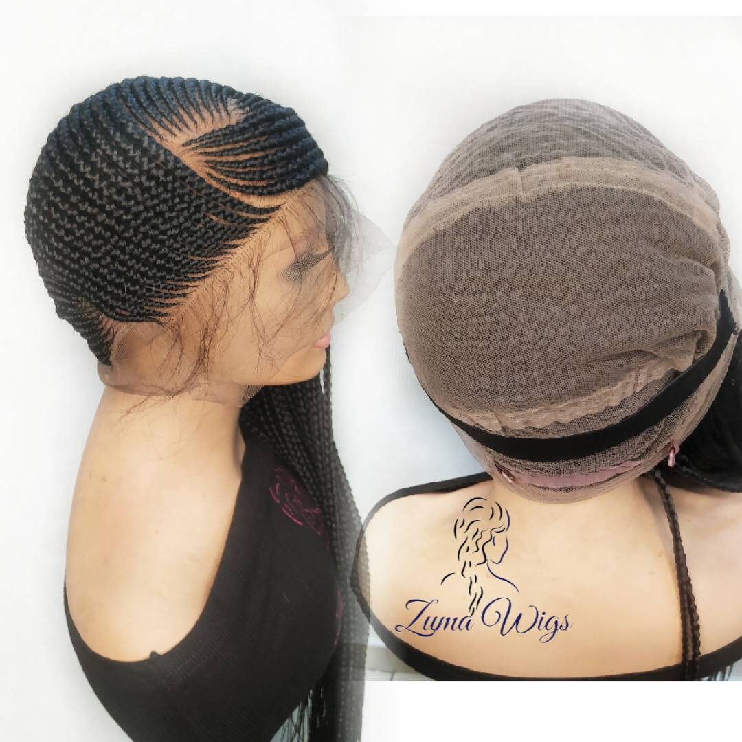 Cornrow Wig Braided Wig Full Lace Cornrow Wig Lemonade Style - Etsy