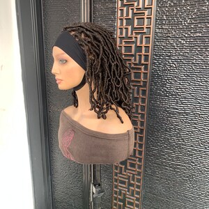 Band Wig Lace Locs Wig 10 Locs Wig, Faux Locs, 4 Medium Brown - Etsy