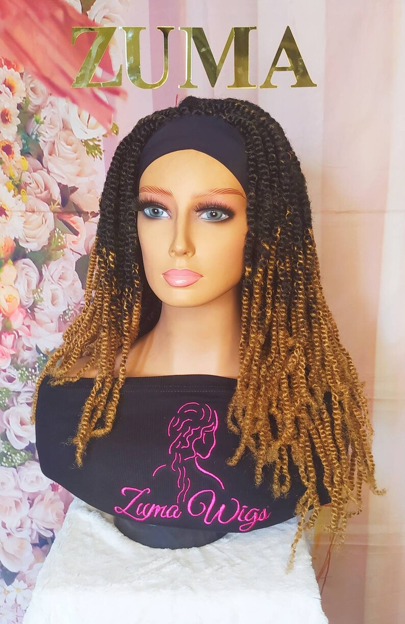 BAND BRAID WIG Braided Wig Two Strand Twists - Etsy