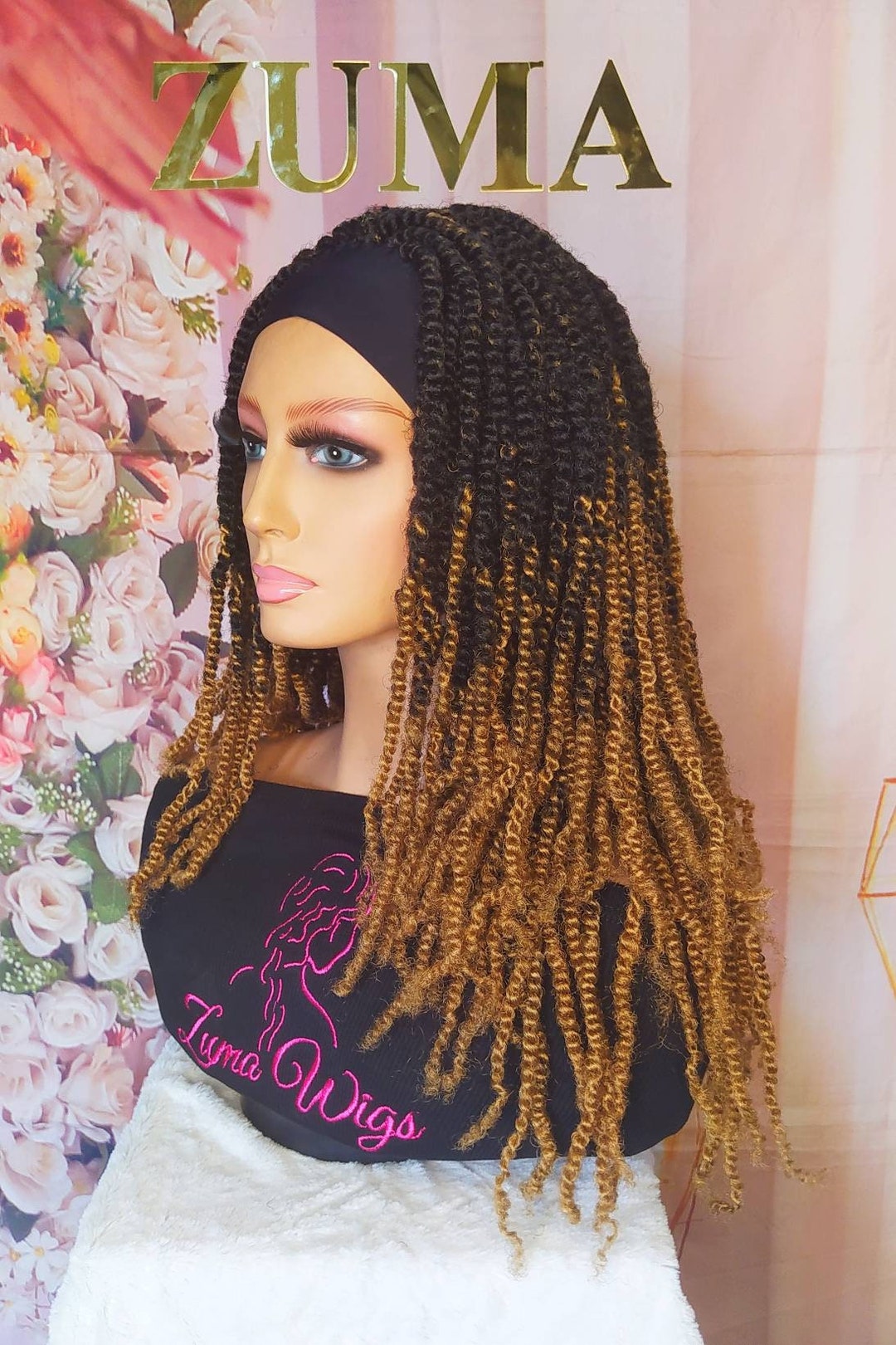 BAND BRAID WIG Braided Wig Two Strand Twists - Etsy