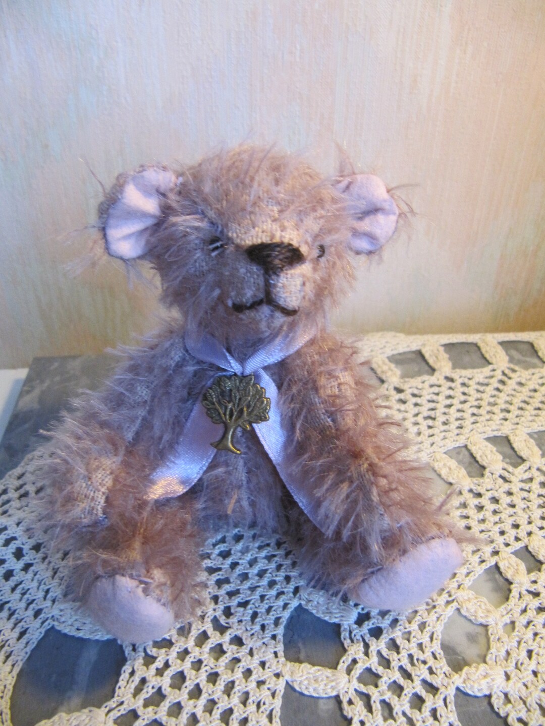 OSLO, Collection Bear in Mohair, 13 Cm, Unique Piece - Etsy Denmark