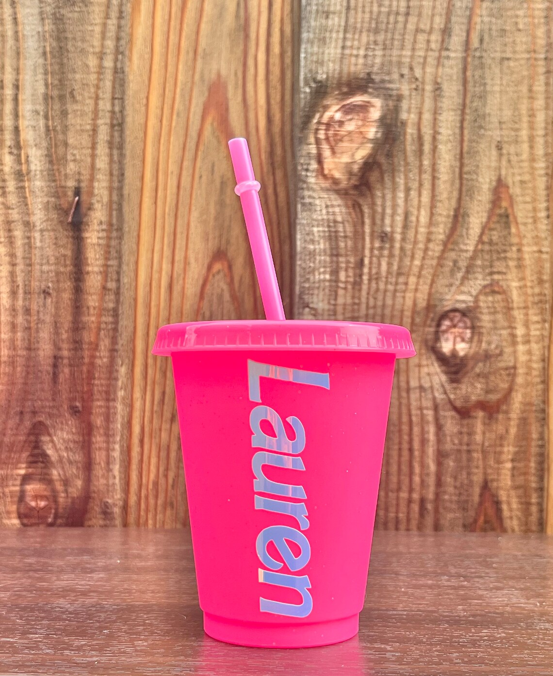 Hot Pink Sparkly Personalized Cups for Kids and Tweens Birthday Parties ...
