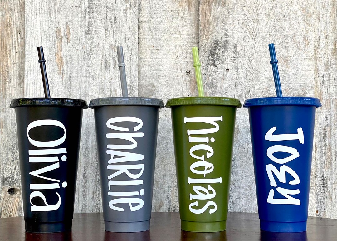 24oz Matte Personalized Cold Cups for the Guys - Etsy