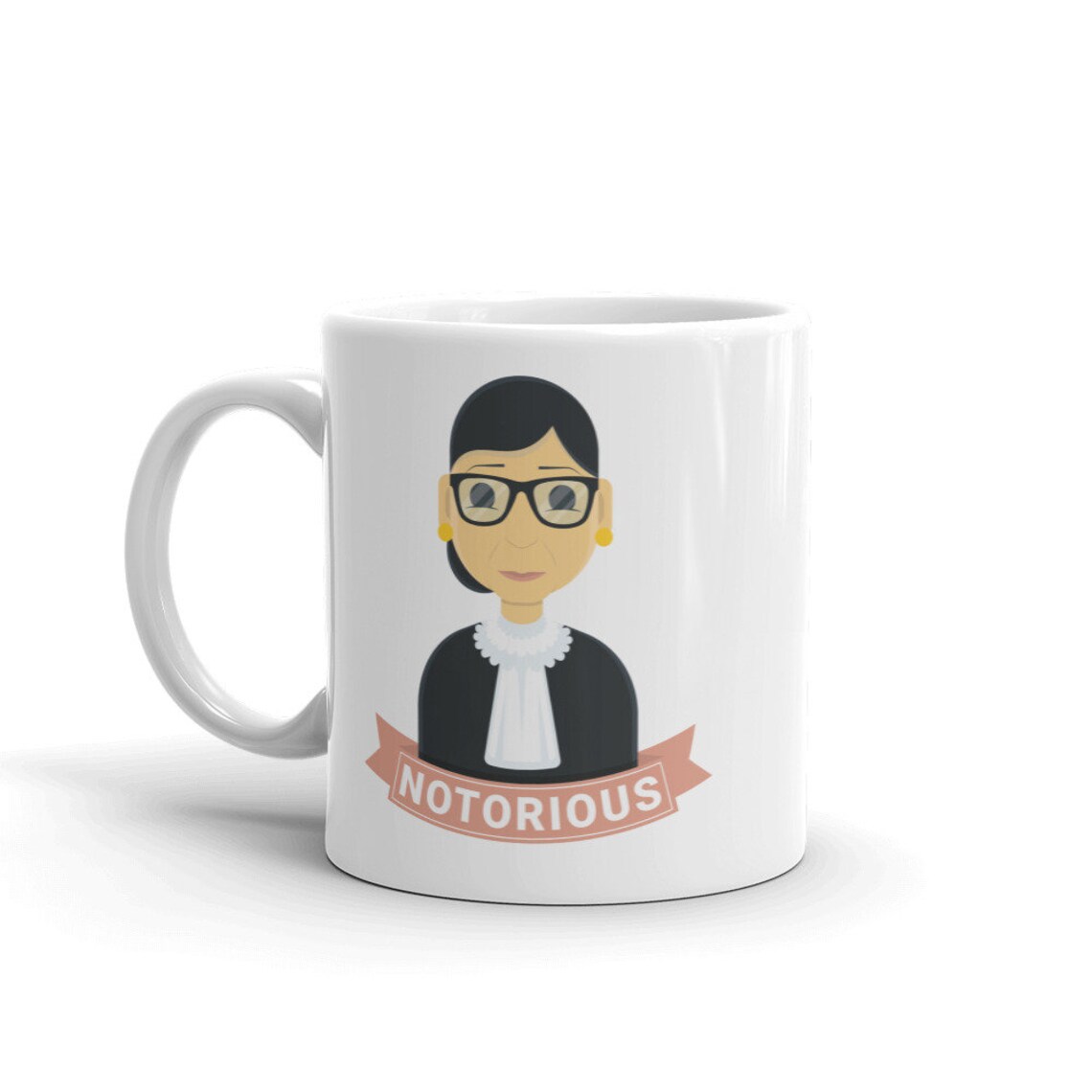 RBG Notorious Mug Coffee Tea Cup Vintage Retro Kitchen Mug Feminist ...