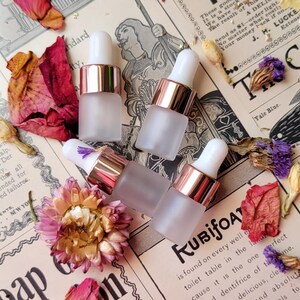 Set of 4 Glass Mini Dropper Bottles | Superior Quality 2ml Glass Bottle ...