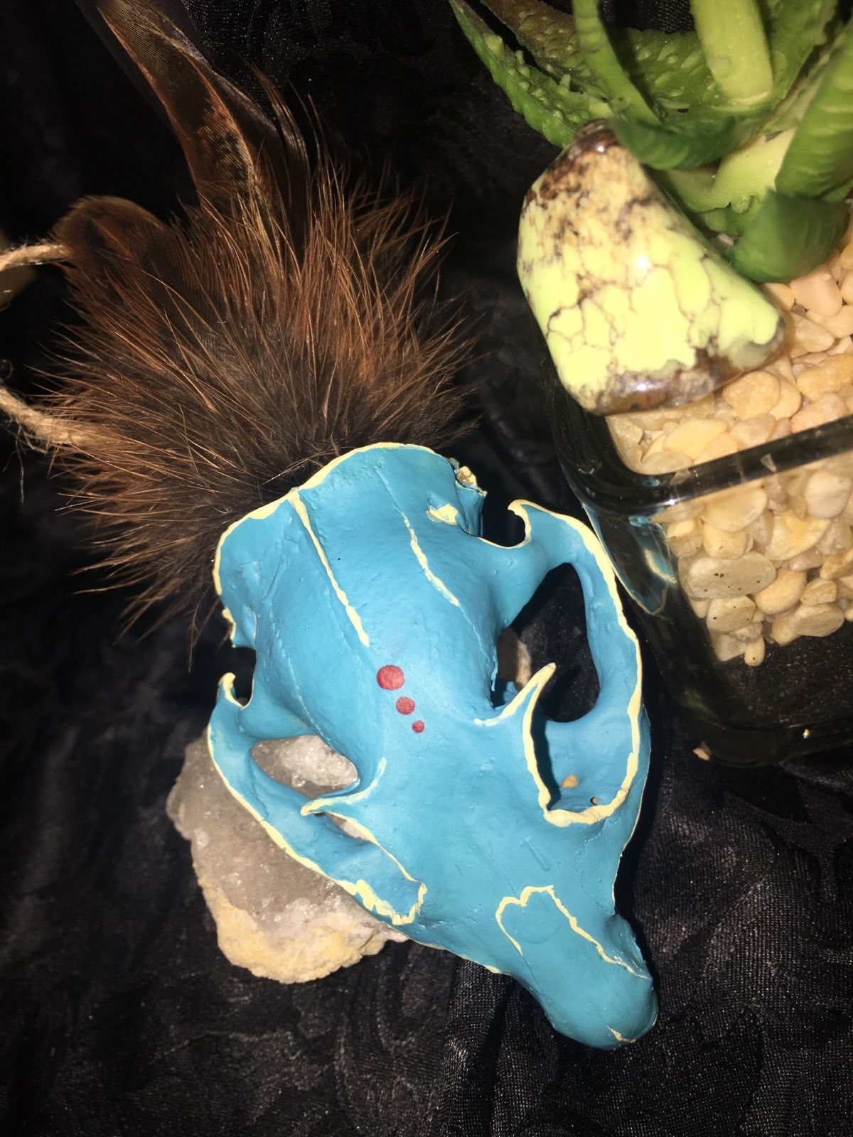 Mystical Hand-painted Prairie Dog Skulls Hanging Unique - Etsy