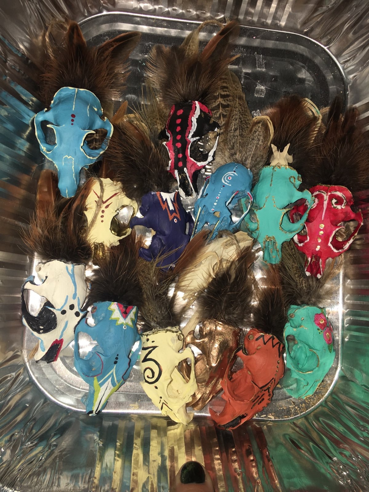 Mystical Hand-painted Prairie Dog Skulls Hanging Unique & - Etsy